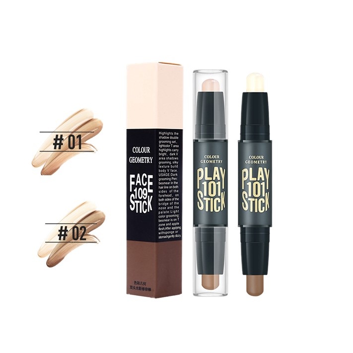 Jual 【Baru】DNM Contouring Stick Face Stick Colour Geometry Duo ...