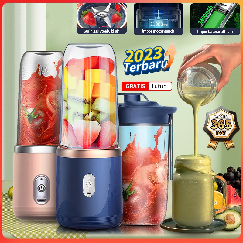 Jual Blender buah portabel multifungsi Pembuat jus mini dengan 6 bilah ...