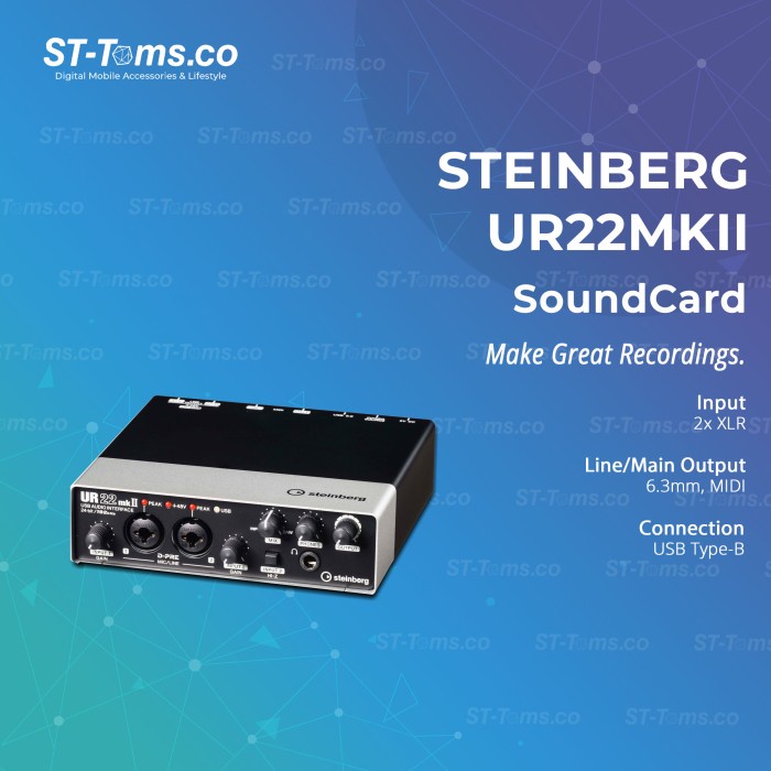 Jual Steinberg UR22MKII / UR22 MK2 /UR 22 USB Audio Interface Soundcard ...