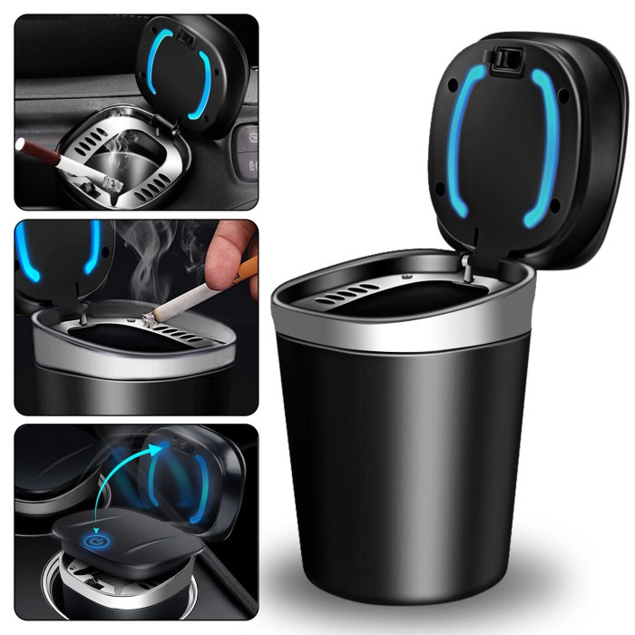 Jual Fusion R | Premium Asbak Rokok LED Mobil Car Ash Tray Stainless ...