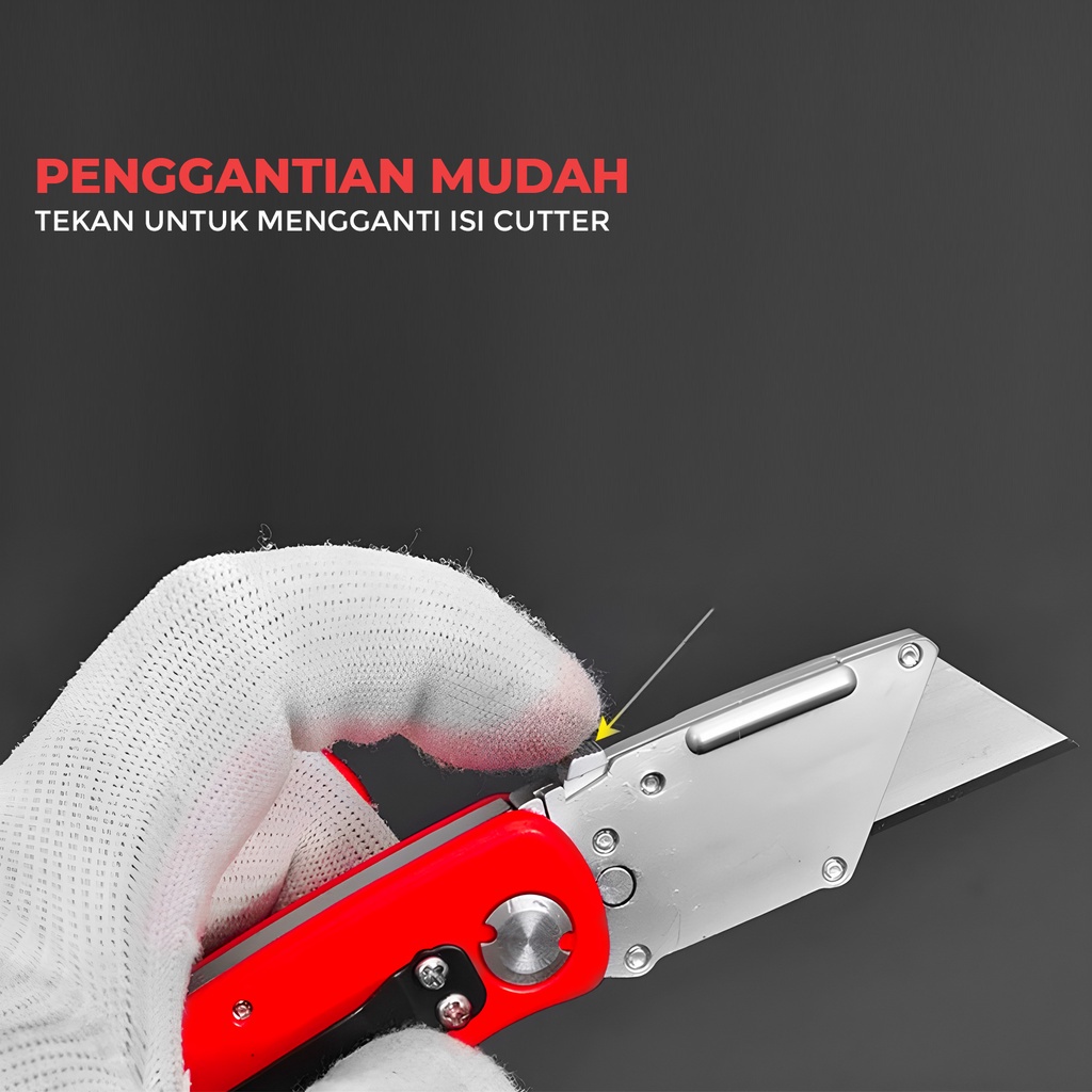 Jual Cutter GRC foldable knife Cutter utility pisau lipat body ...