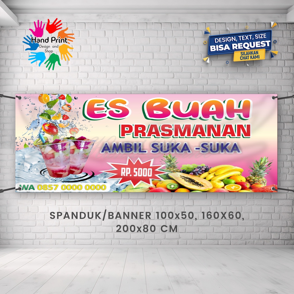 Jual Spanduk Banner MMT Jus Buah Es Jagung Hawai Nutrisari Sop Buah ...