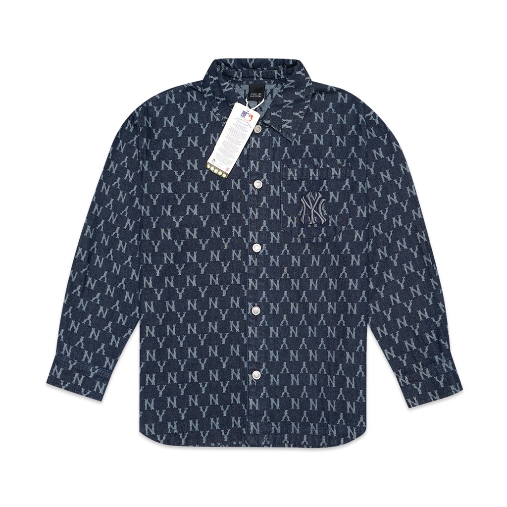 Jual M7B Tonal Monogram Denim Jacket | Shopee Indonesia