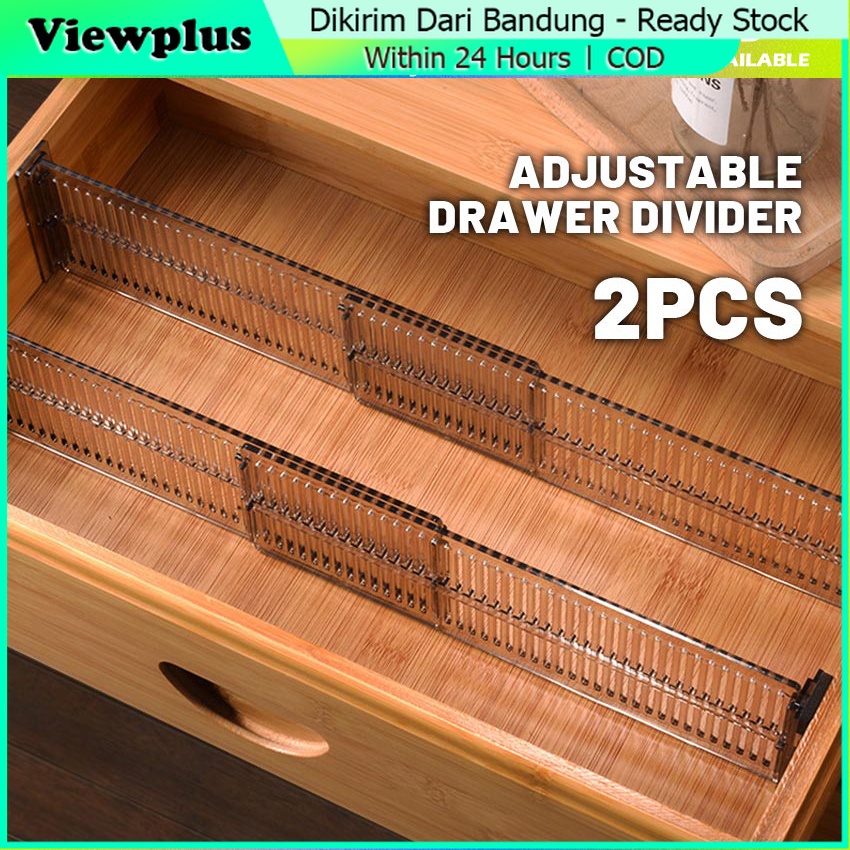 Jual 2Pcs Sekat Pembatas Laci Penyekat Kotak Lemari Organizer ...