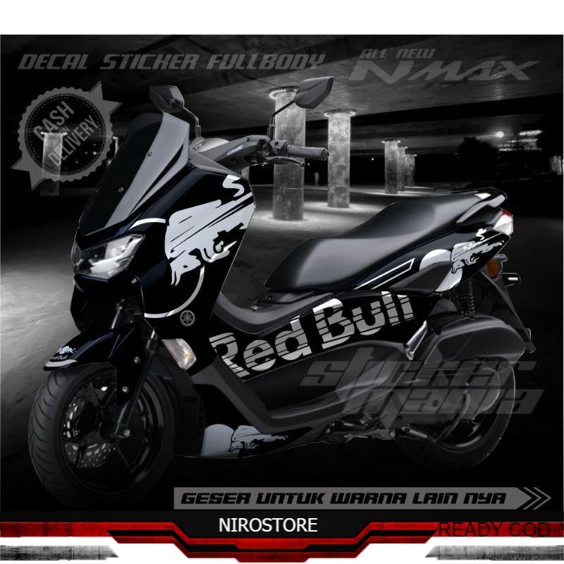 Jual Sticker nmax 155 full body motif red bull striping all new nmax ...