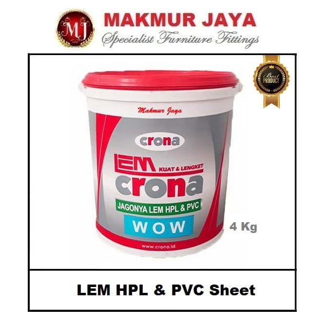 Jual Lem HPL / PVC Sheet Crona WOW 4 Kg | Shopee Indonesia