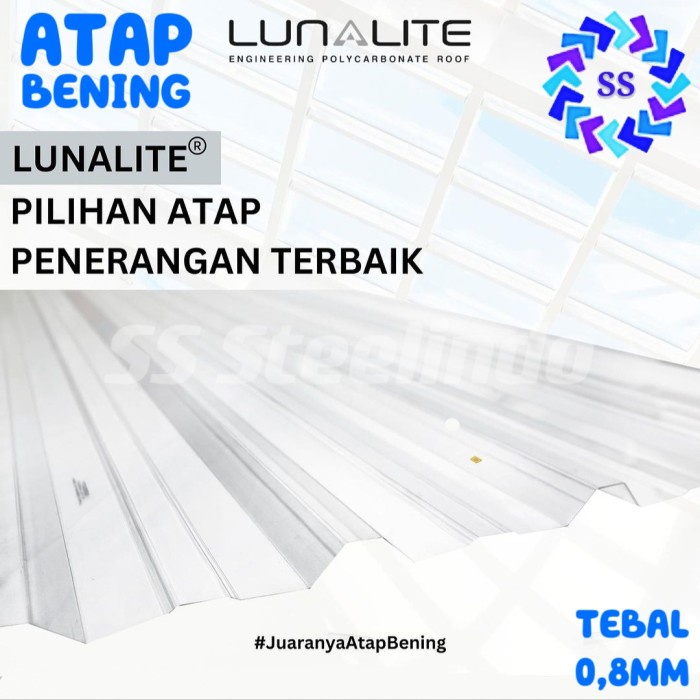 Jual ATAP SPANDEK CLEAR/BENING/TRANSPARAN (PC) LUNALITE 0,8MM (3M 4M 5M ...