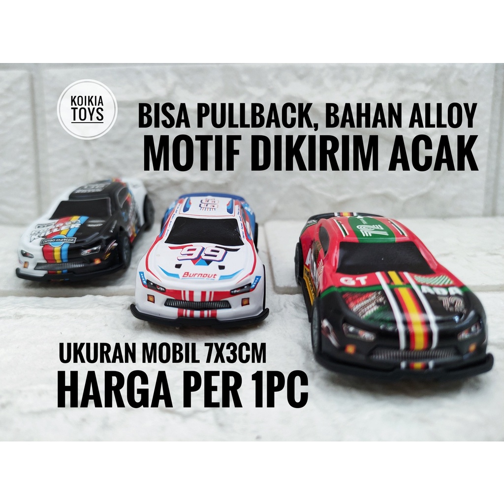 Jual Mainan anak mobil-mobilan 1pc pullbak bahan alloy ukuran kecil ...