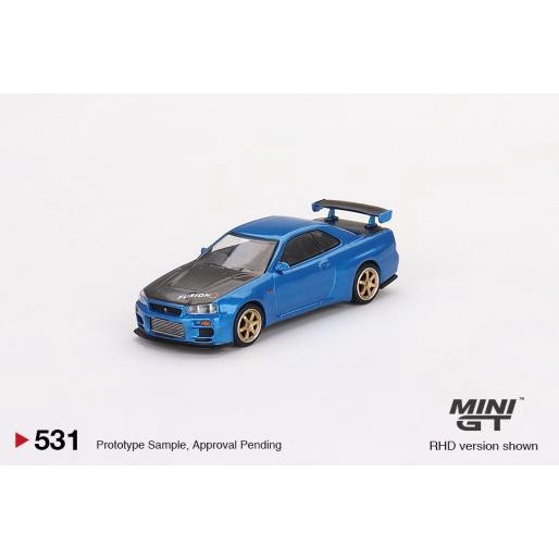 Jual Diecast MINIGT MINI GT NO 531 Nissan Skyline GTR (R34) Top Secret ...