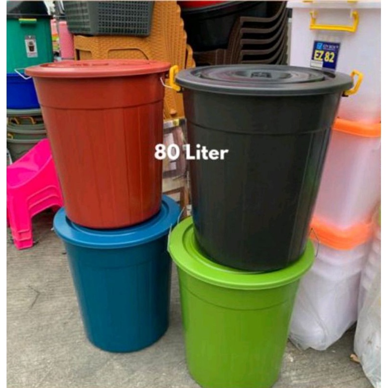 Jual Ember Air jumbo + Tutup 80 Liter/Tempat Air Jumbo/Ember Rml/polaris Plastik/Gentong/Jolang ...