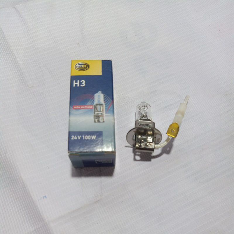 Jual BOHLAM LAMPU HALOGEN HELLA ORIGINAL -H3 -12 volt/24volt ...