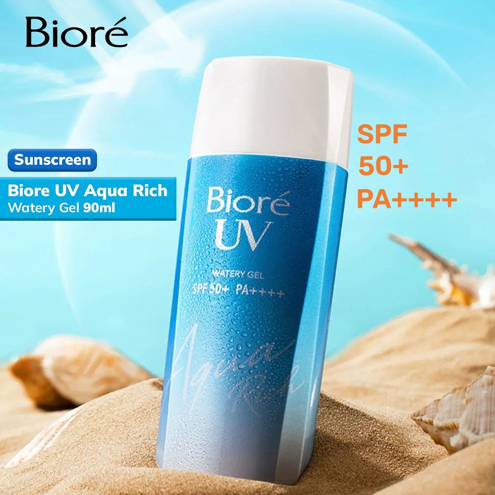 Jual Biore UV Aqua Rich Sunscreen Watery Essence SPF 50 PA++++ 90ml ...
