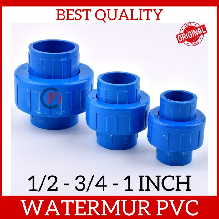 Jual Watermur Watermor Polos Tanpa Drat PVC 1/2 3/4 1 Inch Valve Water Mur | Shopee Indonesia