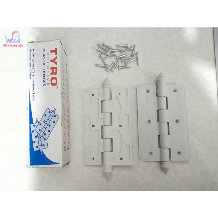 Jual ENGSEL PVC PINTU KAMAR MANDI 4 INCH ENGSEL PLASTIK KUPU KUPU PVC ...