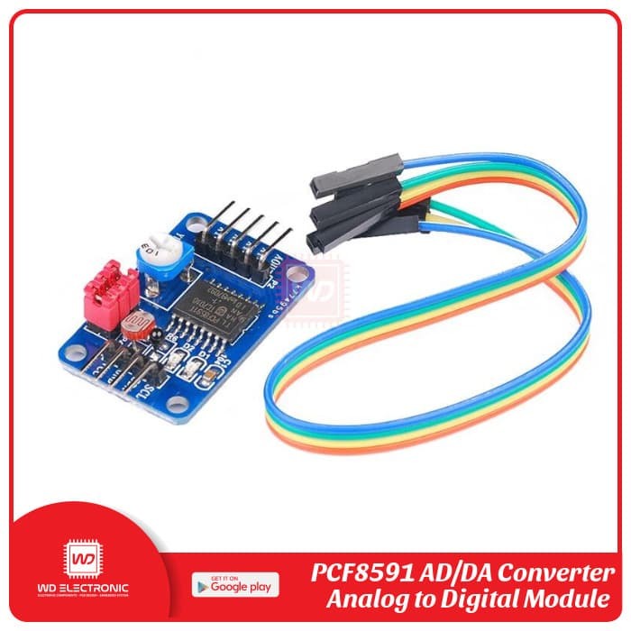 Jual PCF8591 ANALAG TO DIGITAL CONVERTER MODULE CO27 | Shopee Indonesia