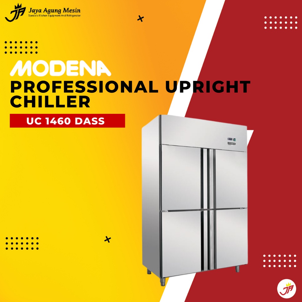 Jual MODENA UC 1460 DASS SS UPRIGHT CHILLER 4 PINTU UC1460DASS | Shopee ...