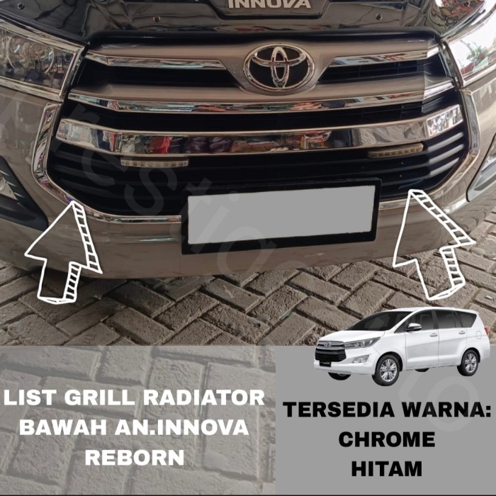 Jual LIST GRILL RADIATOR BAWAH INNOVA REBORN - Chrome SPAREPART ...