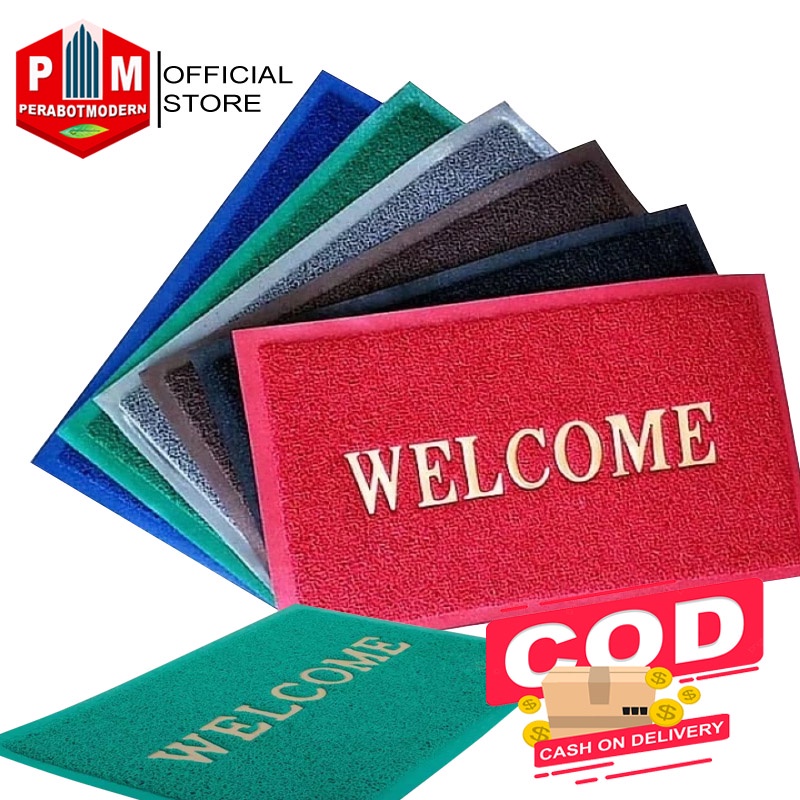 Jual Keset Welcome Karpet PVC Mie Bihun Tebal Anti Slip Harga Ekonomis ...