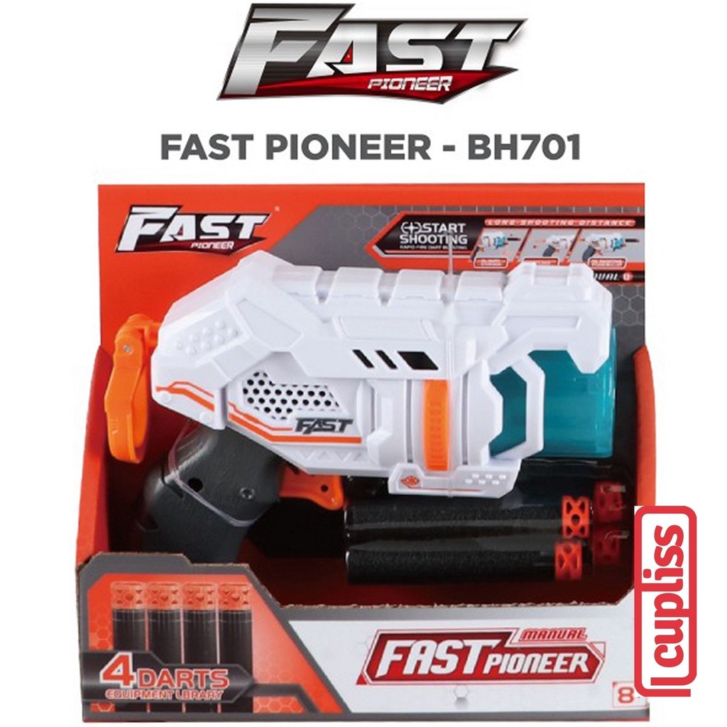 Jual FAST Pioneer Manual Mini Glock 4 Darts Pistol Mainan | Shopee ...