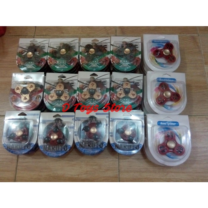 Jual Mainan Fidget Spinner Famous Anime/ Movie Naruto, One Piece ...