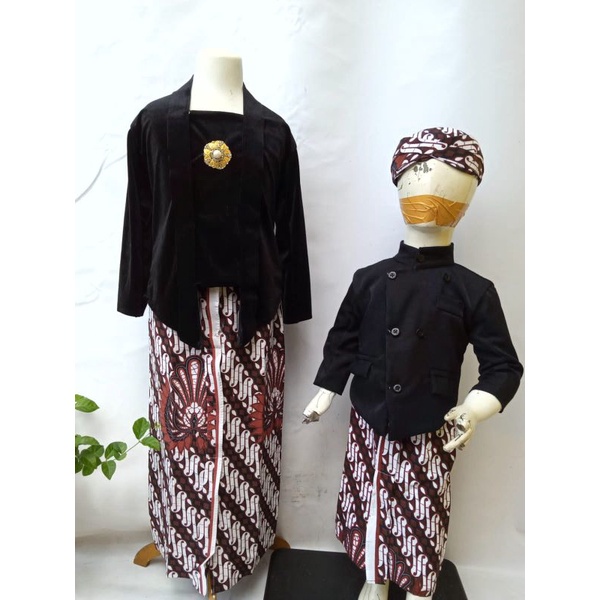 Jual Pakaian Anak Set Beskap Sikepan Solo Kebaya BLUDRU Hitam Kostum ...