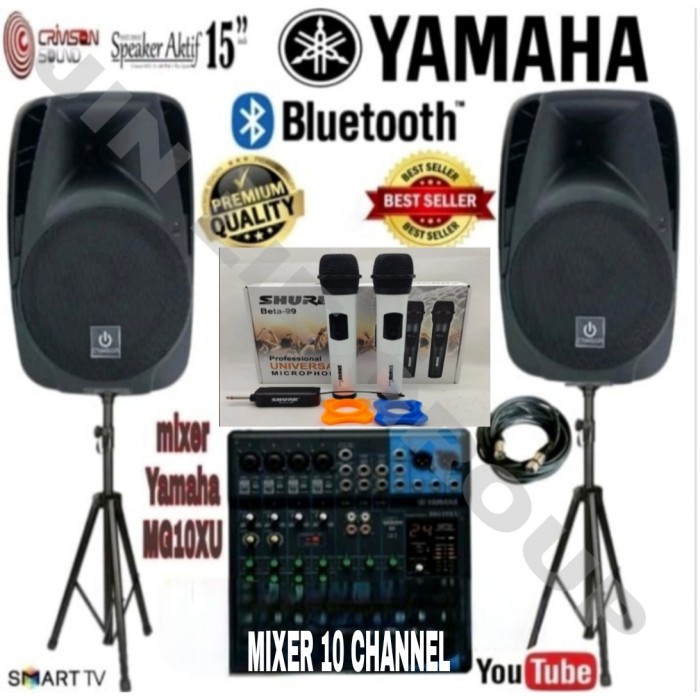 Jual PAKET SOUND SYSTEM INDOR/OUTDOOR 15 INCH CRIMSON YAMAHA 10 CHANNEL ...