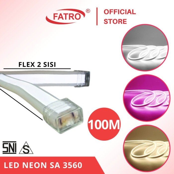 Jual LAMPU LED NEON FLEX 2 SISI / LAMPU STRIP SA 3560 100METER | Shopee ...