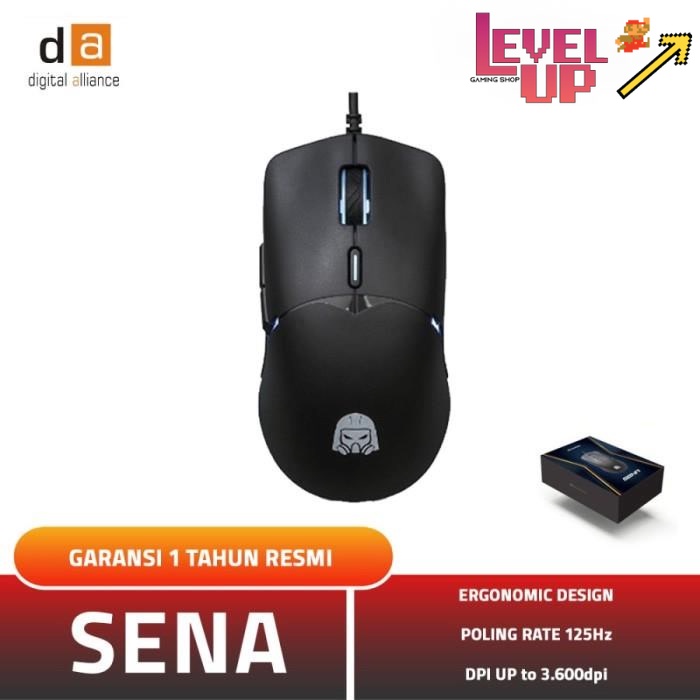 Jual Digital Alliance Sena / DA Sena 3.600dpi Ergonomic Gaming Mouse | Shopee Indonesia