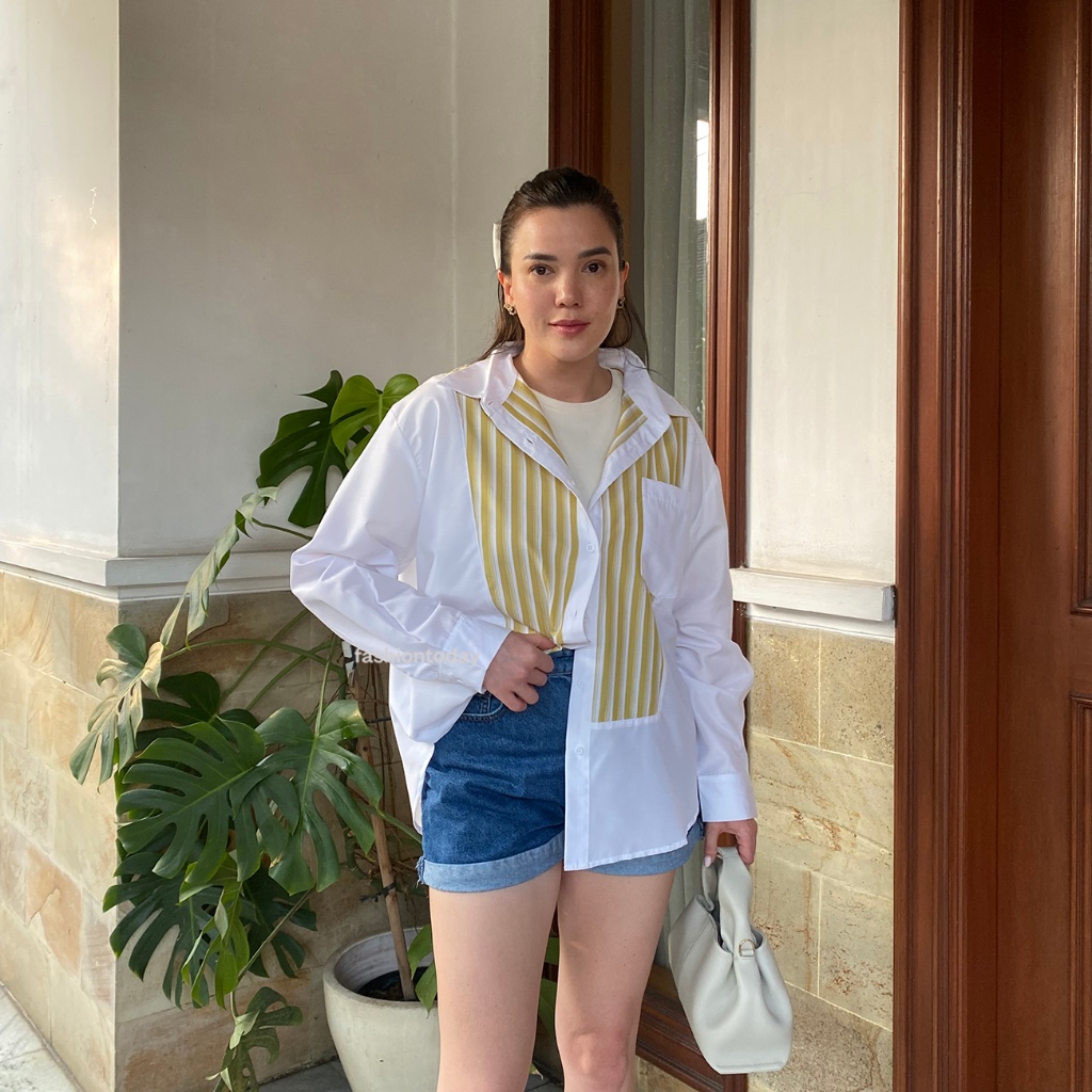 Jual Erica Shirt ( Kemeja Premium FASHIONTODAY ) | Shopee Indonesia
