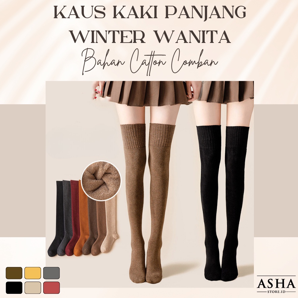 Jual Kaos Kaki Panjang Wanita Stocking Wanita Kaos Kaki Selutut Kaos ...