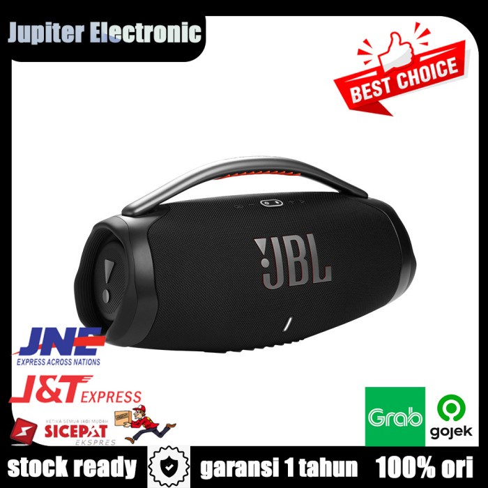 Jual JBL Boombox 3 - Portable Bluetooth Speaker - Jupiter Electronics - Hitam | Shopee Indonesia