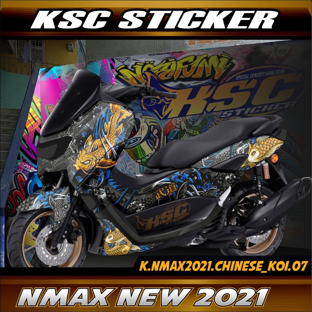 Jual Decal Stiker Nmax New 2020/2021/2022/2023 Fullbody Ikan Koi ...