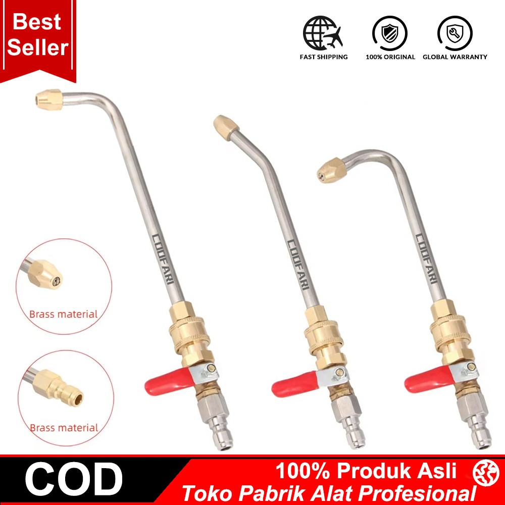 Jual Pipa Ekstensi Nozzle Mesin Cuci Mobil 1/4 Quick Release | Shopee ...