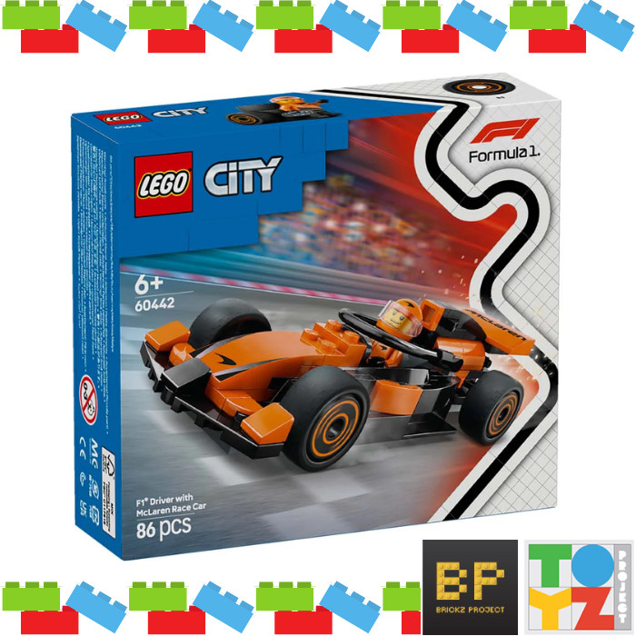 Jual Lego 60442 City - F1 Driver with McLaren Race Car | Shopee Indonesia