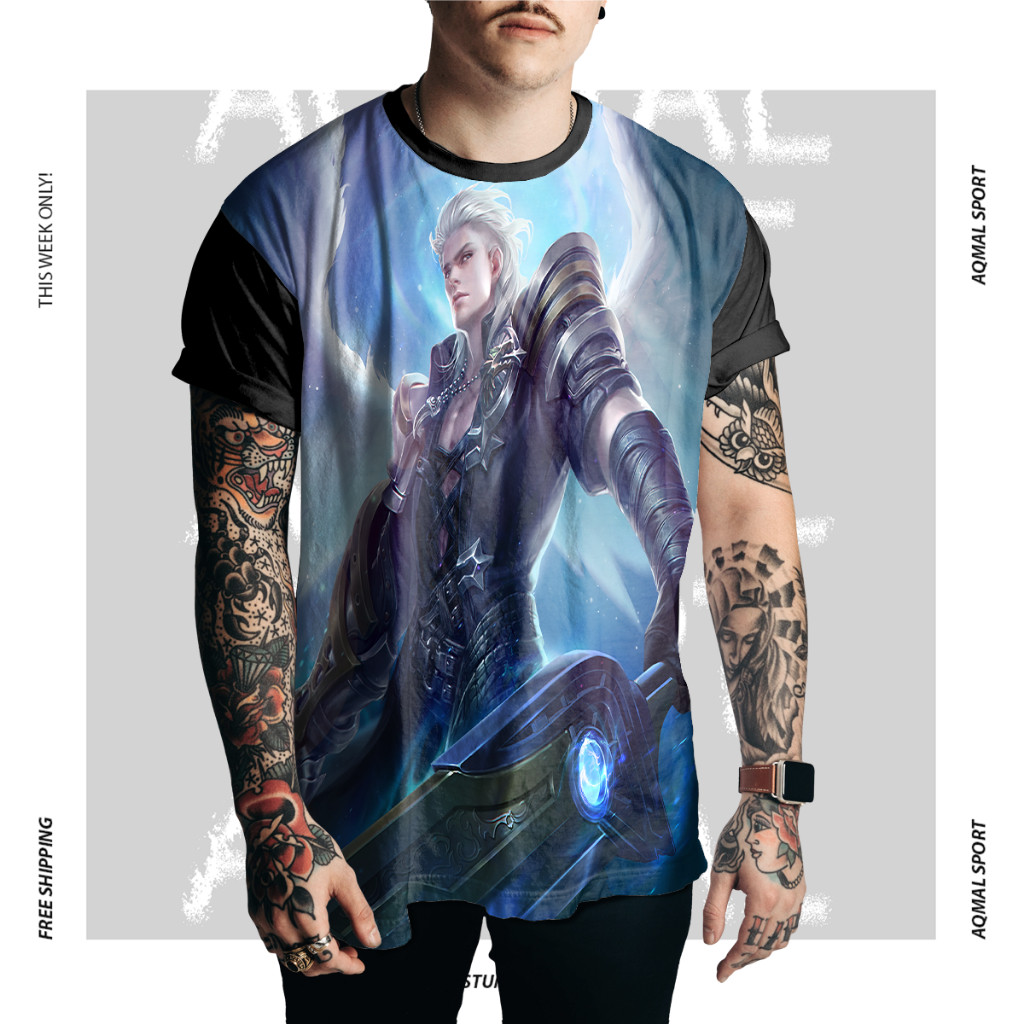 Jual Kaos 3D - Kaos Mobile Legend Ml Fullprint Karakter Fighter Alucard 2- Kaos Printing Anak 3D ...