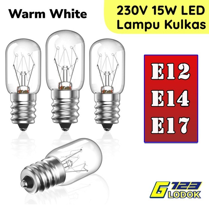 Jual Lampu LED Kulkas DOP Bohlam Bolam Showcase Oven Altar Sembahyang Candle Cabe Drat E12 E14 ...