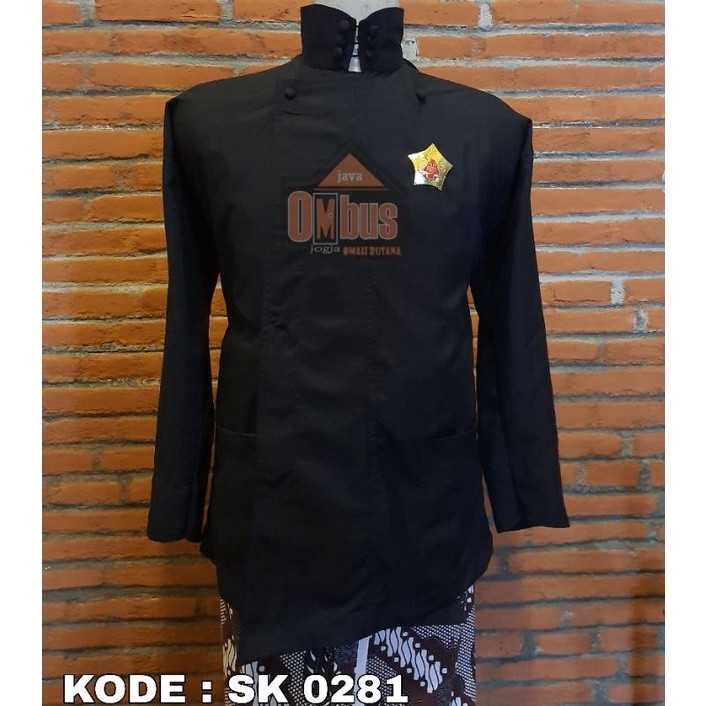 Jual Lurik Surjan Hitam Polos | Surjan Tenun | Surjan Katun | Baju Ja ...