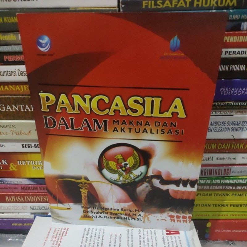 Jual Pancasila dalam makna dan aktualisasi oleh Ngadino Surip Syahrial ...