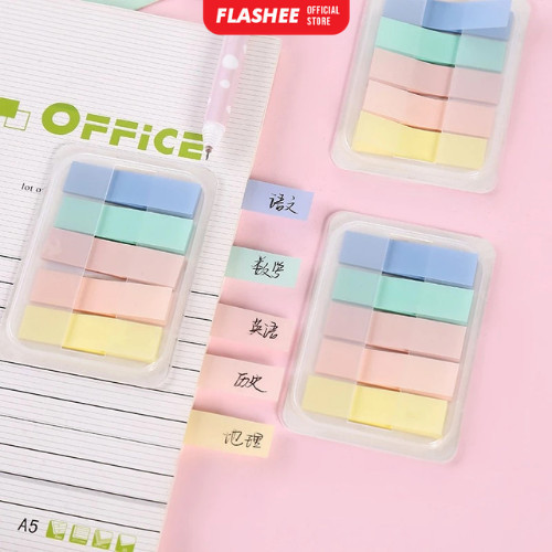 Jual Flashee Sticky Note Penanda Buku 100 Lembar Warna-warni Kotak ...