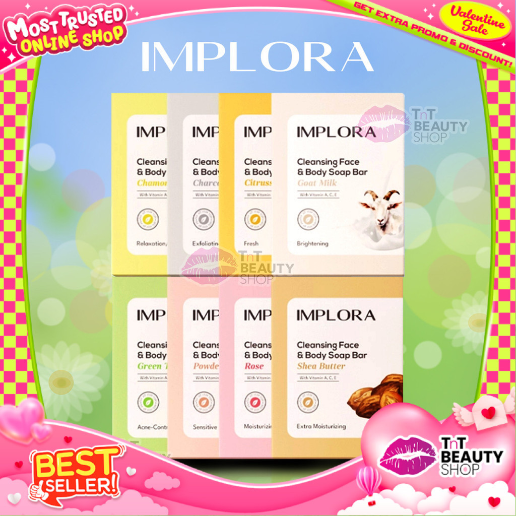 Jual Implora Cleansing Face & Body Bar Soap | IMPLORA Sabun Batang ...