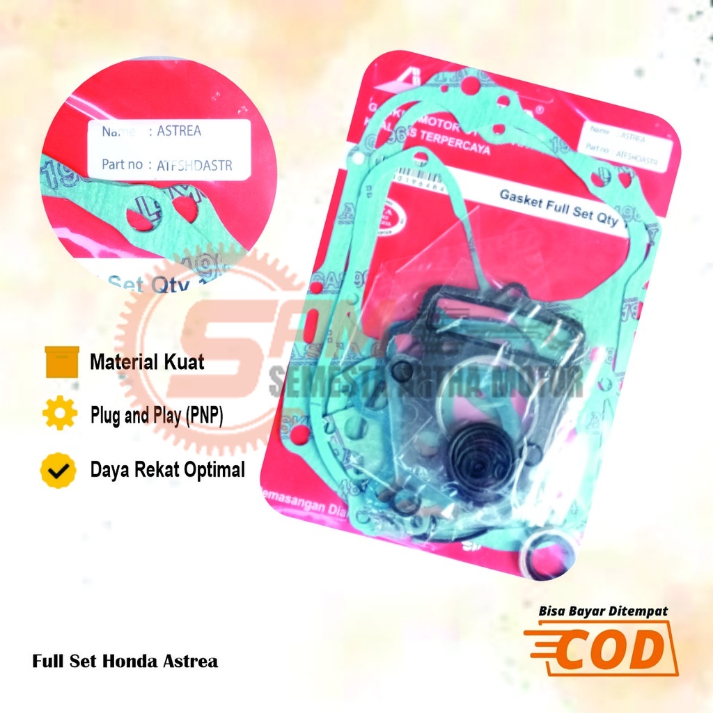 Jual Paking Gasket Full Set Honda Astrea Star C800 Packing Seal Block Mesin Fullset Motor ...