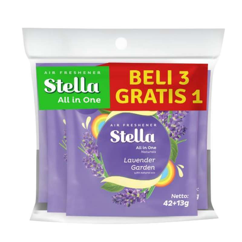 Jual STELLA GANTUNG AIO Lavender Garden BELI 3 GRATIS 1 Pengharum ...