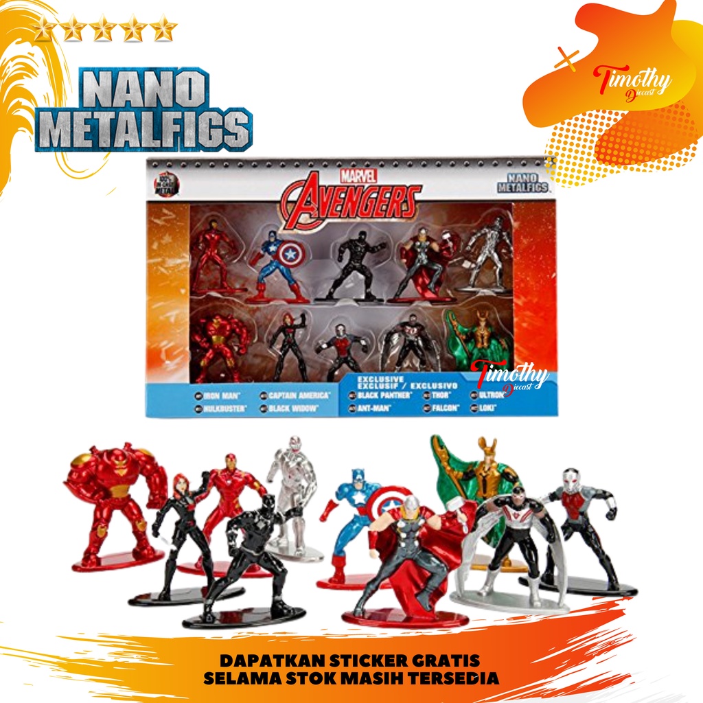 Jual Jada Figure Nano Metalfigs Marvel Avengers Exclusive Pack Isi ...