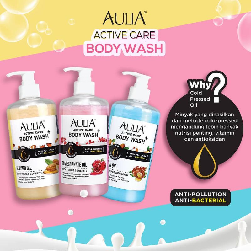 Jual AULIA Active Care Body Wash 500ml | Shopee Indonesia