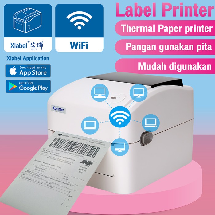 Jual PRINTER BARCODE THERMAL / LABEL PRINTER XPRINTER XP-420B 110MM ...