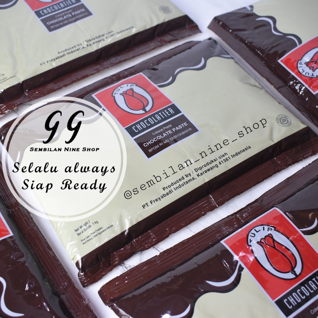 Jual TULIP Dark CHOCOLATE FILLING 1 KG Tulip Filling Cokelat Pasta ...