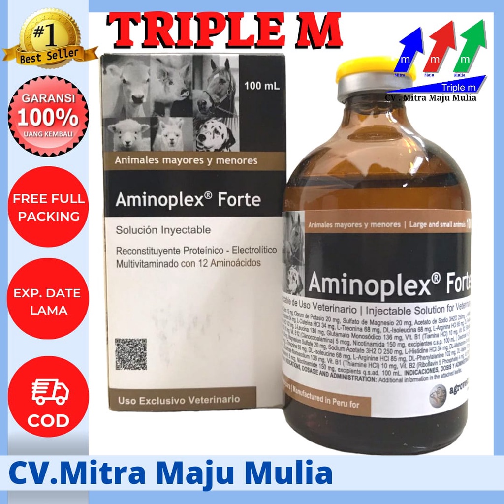 Jual Aminoplex forte Multivitamin Lengkap Hewan Ternak | Shopee Indonesia