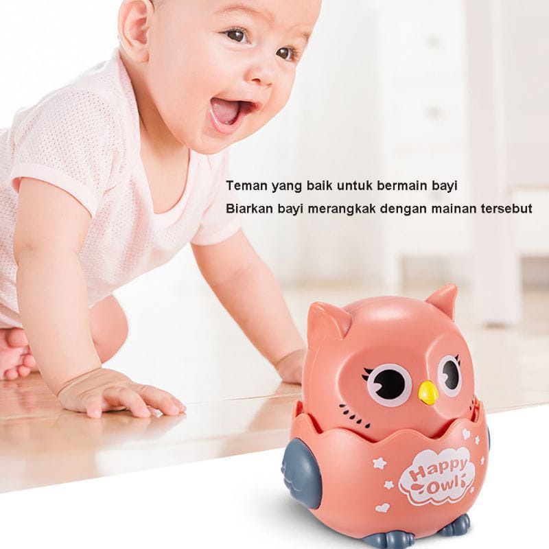 Jual Mainan Anak Burung Happy Owl di Tekan Bisa Jalan - Mainan Anak ...
