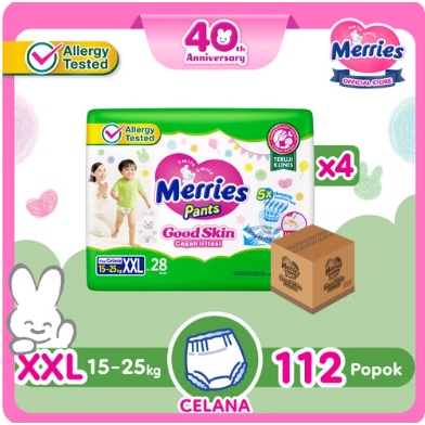 Jual Merries Good Skin NB-S40,M-34,L-30,XL-26,XXL-28 (Carton) | Shopee ...