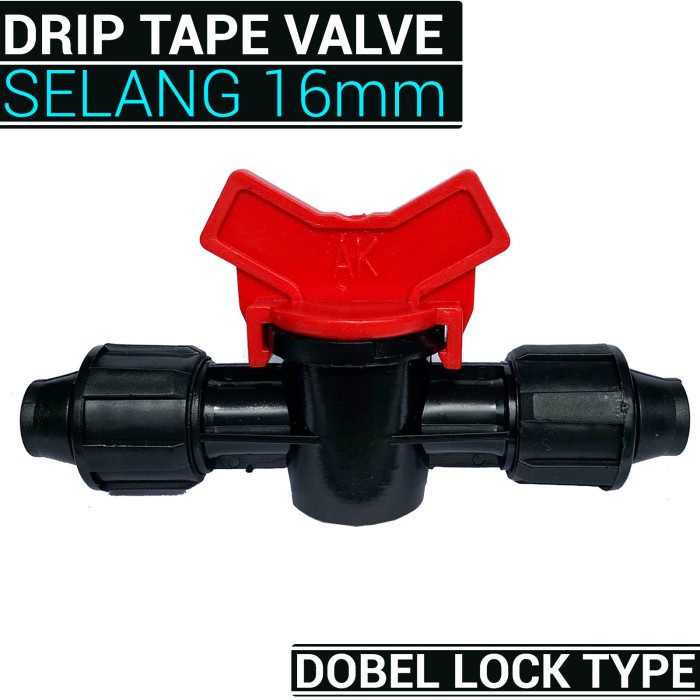 Jual Drip Tape Valve Irigasi Untuk Selang Ukuran 16mm - Double Lock ...